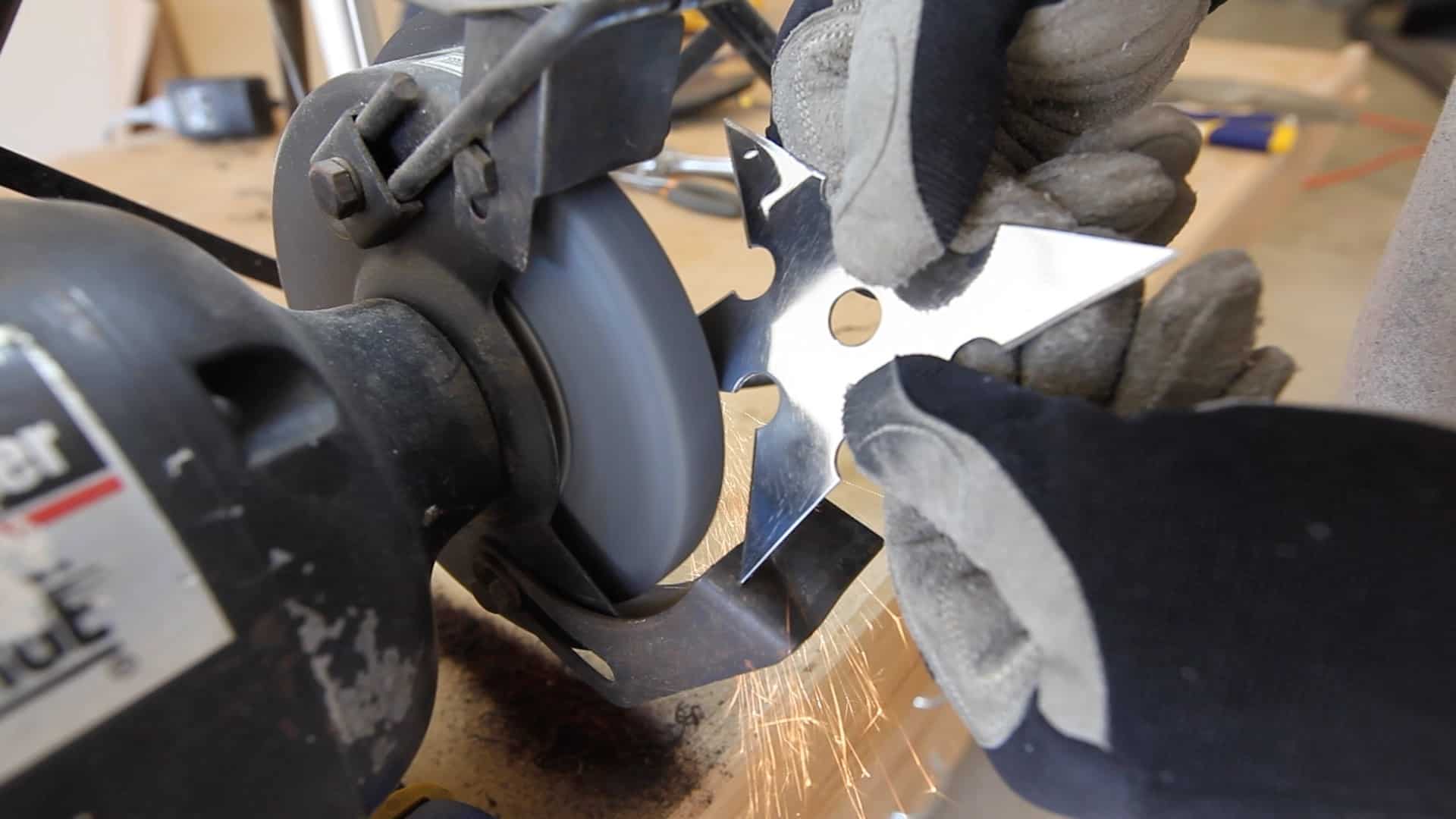 Make a Throwing Star from a Saw Blade - The Geek Pub