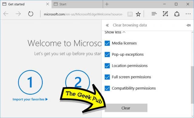 How to Reset Microsoft Edge in Windows 10 - The Geek Pub