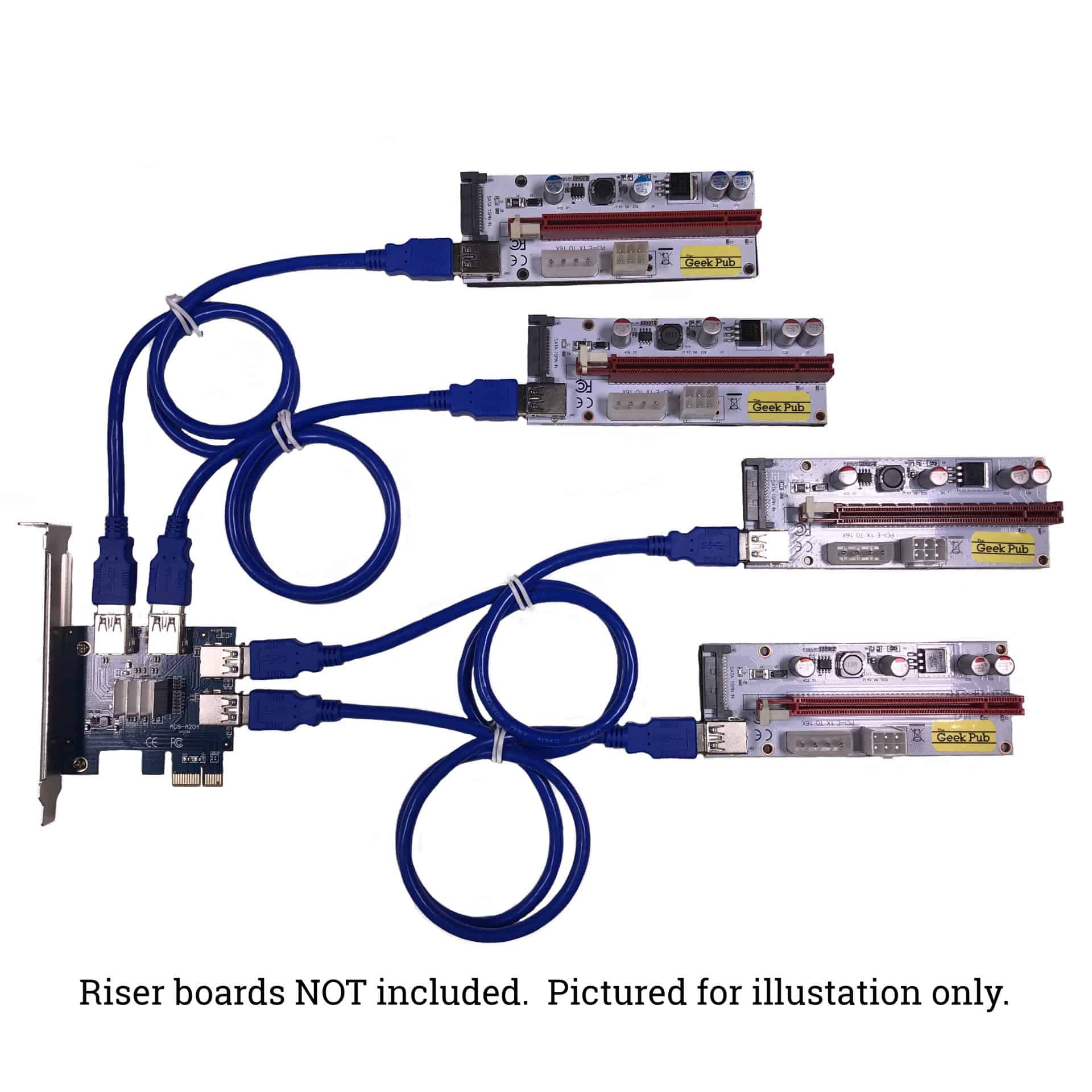 4 in 1 PCIe Risers Tested and Explained - The Geek Pub