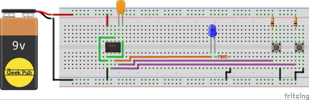 Using a 555 Timer in Bistable Mode - The Geek Pub
