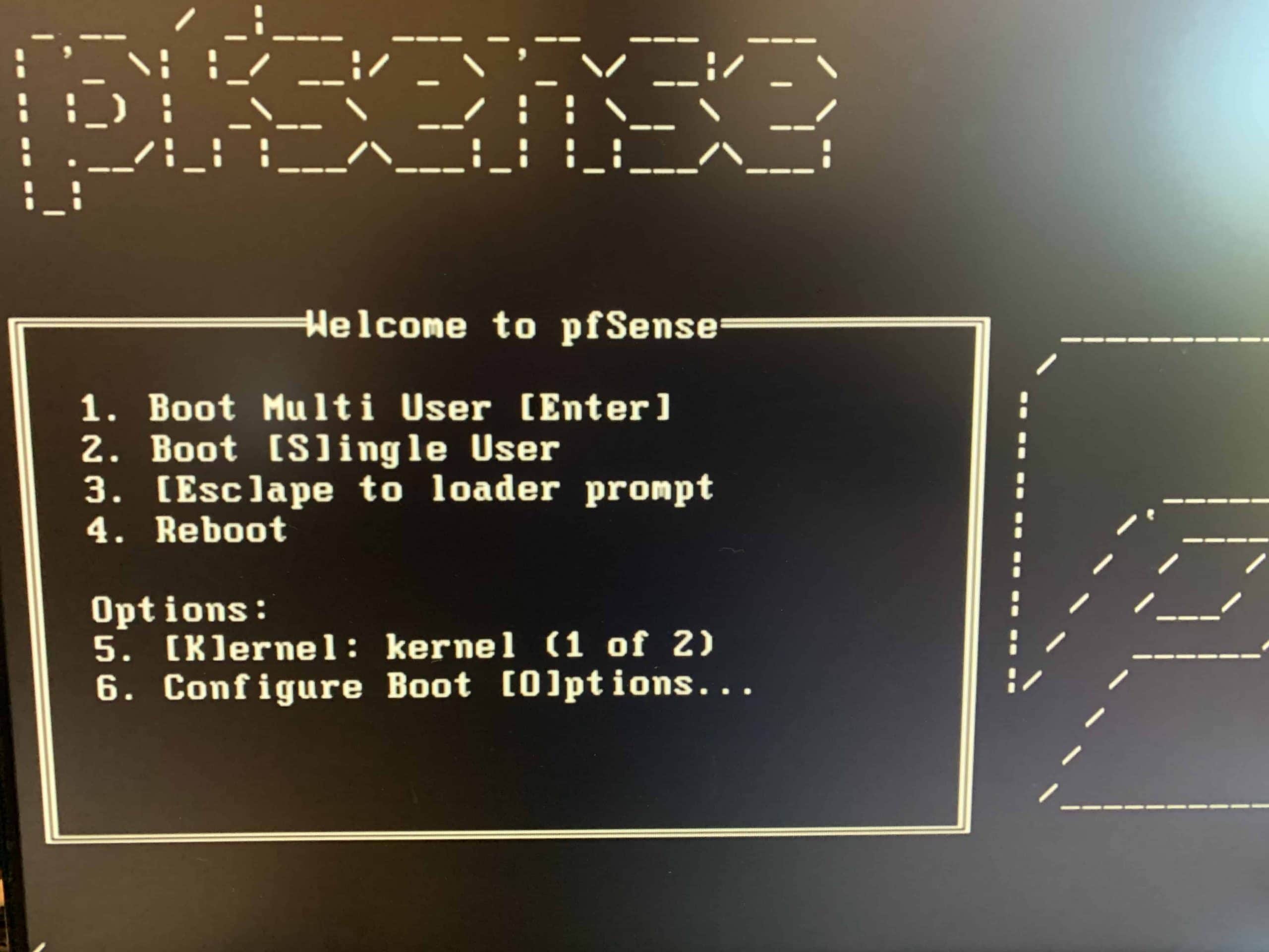 pfSense Hangs at Booting - The Geek Pub