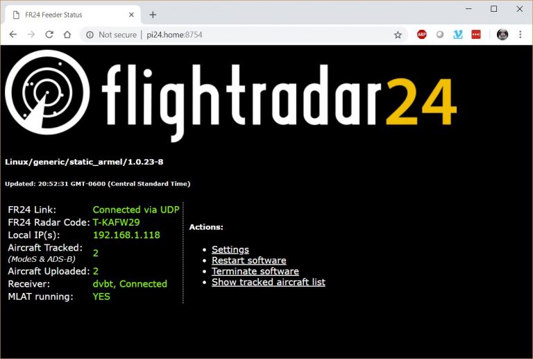 ADS-B Using a Raspberry Pi Flightradar24 - The Geek Pub