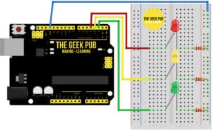 Arduino Traffic Light Project - The Geek Pub