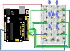 Easy Arduino Dice Circuit - The Geek Pub