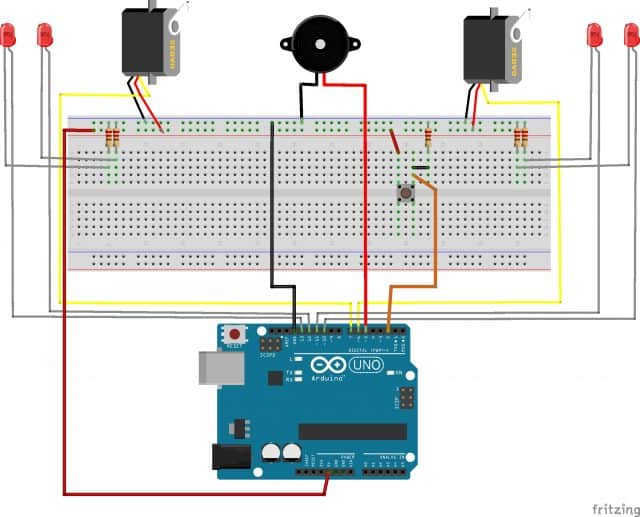 Arduino Train Crossing Project - The Geek Pub