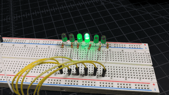 Arduino Knight Rider LEDs (Cylon Eye) - The Geek Pub