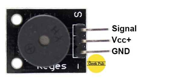 Sensor Wiki: KY-006 Passive Piezo-Buzzer Module - The Geek Pub