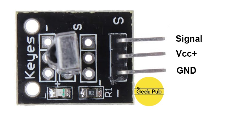 Sensor Wiki: KY-022 Infrared Sensor - The Geek Pub