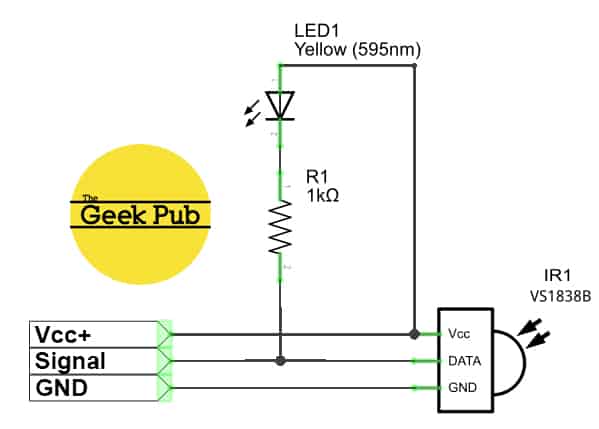 Sensor Wiki: KY-022 Infrared Sensor - The Geek Pub