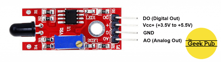 Sensor Wiki: KY-026 Flame IR Sensor - The Geek Pub