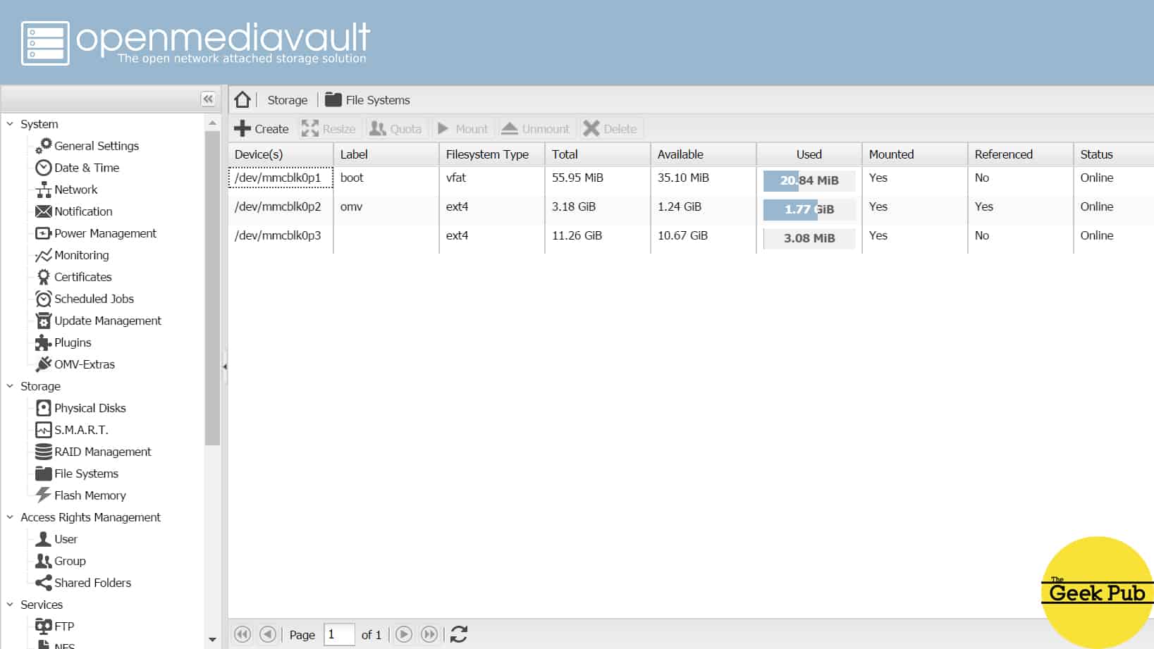 Create a Raspberry Pi NAS with Samba or OMV - The Geek Pub