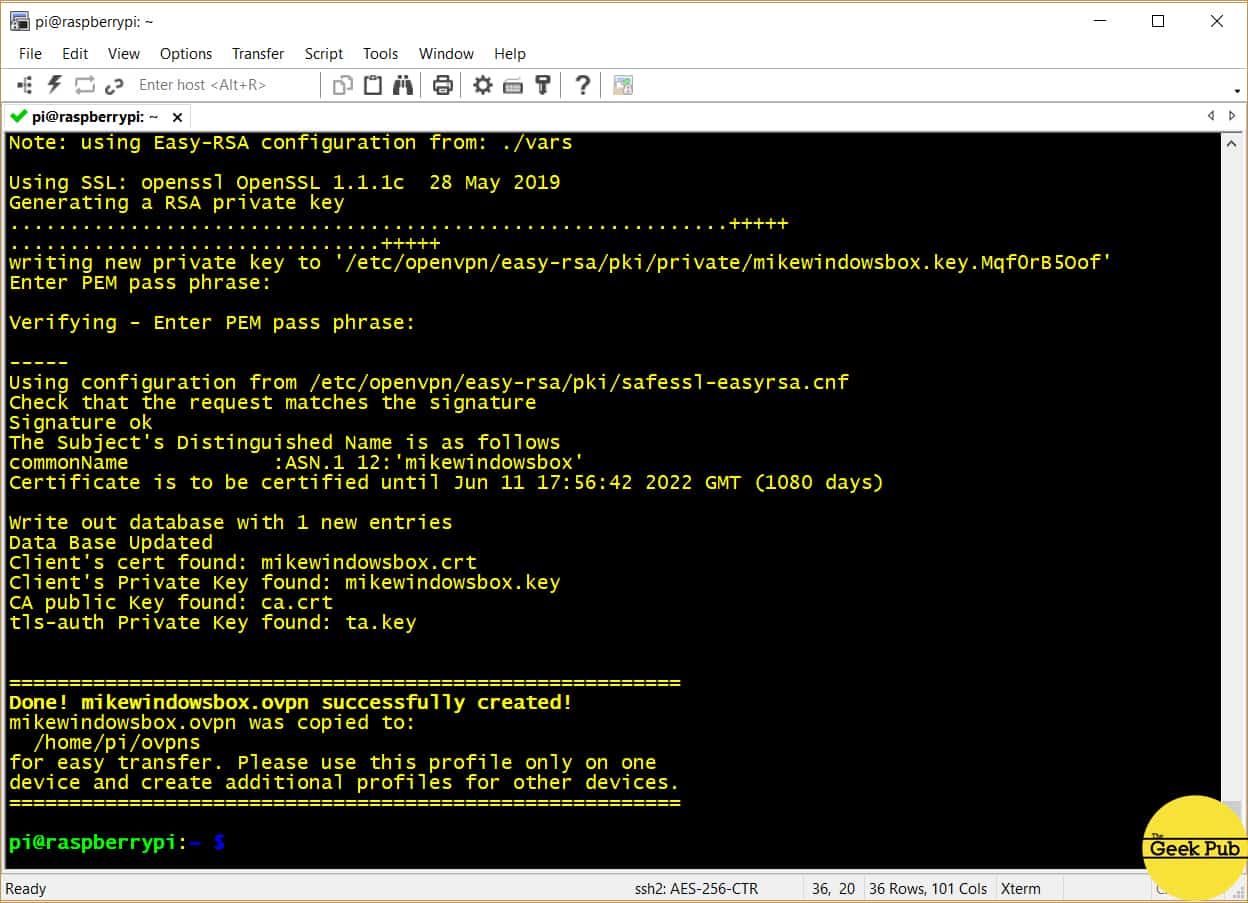 Setup a Raspberry Pi VPN Server - The Geek Pub