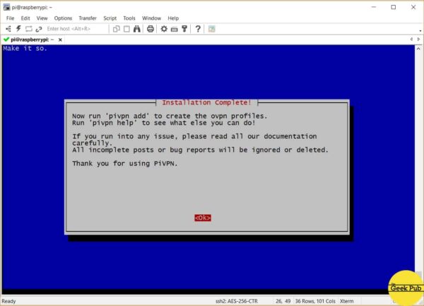 Setup a Raspberry Pi VPN Server - The Geek Pub