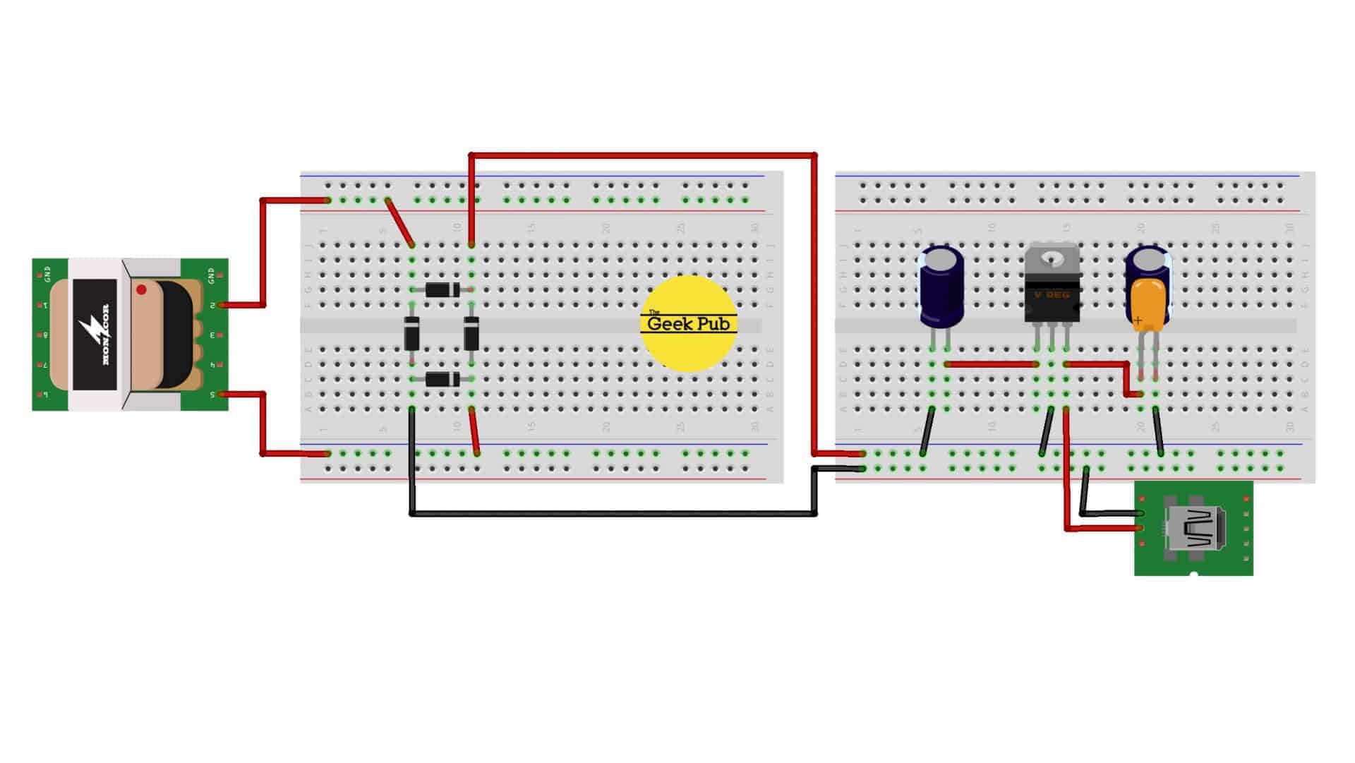 Bridge Rectifier Circuit - Electronics Basics - The Geek Pub