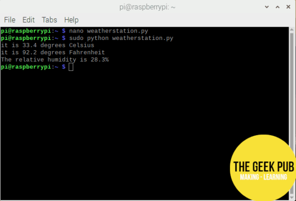 How to Build a Raspberry Pi Weather Station - The Geek Pub