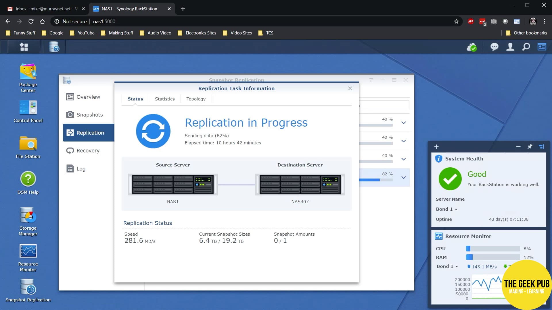 Replicating a Synology to my Brother's House - The Geek Pub