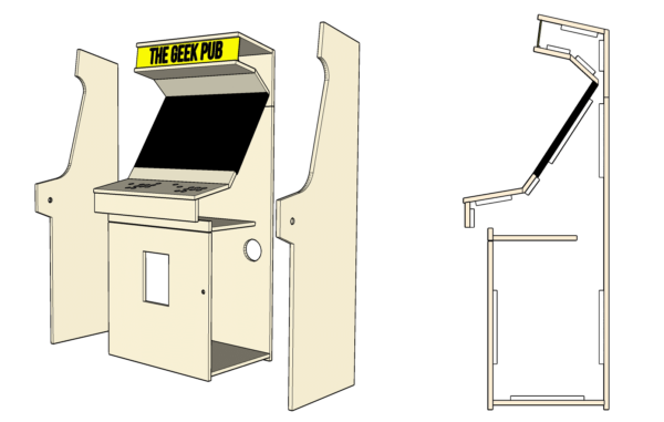 Arcade Cabinet Plans - The Geek Pub