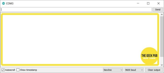 Arduino Serial Monitor Basics The Geek Pub