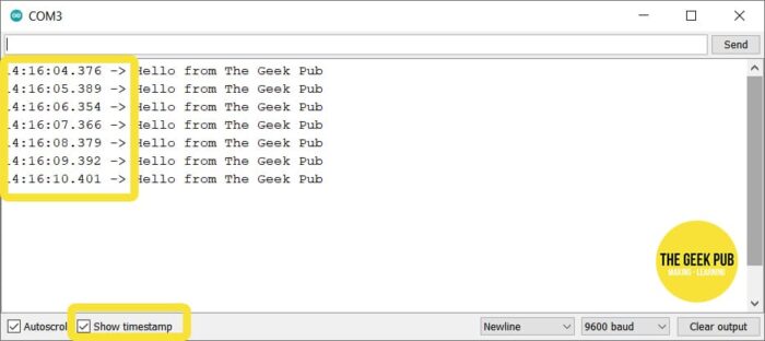 Arduino Serial Monitor Basics - The Geek Pub