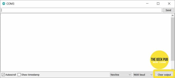Arduino Serial Monitor Basics The Geek Pub
