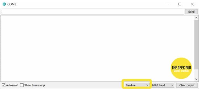 Arduino Serial Monitor Basics The Geek Pub