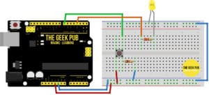 Arduino Use a Button to Toggle an LED - The Geek Pub