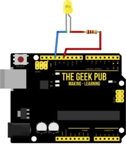 Arduino: Blinking an LED - The Geek Pub