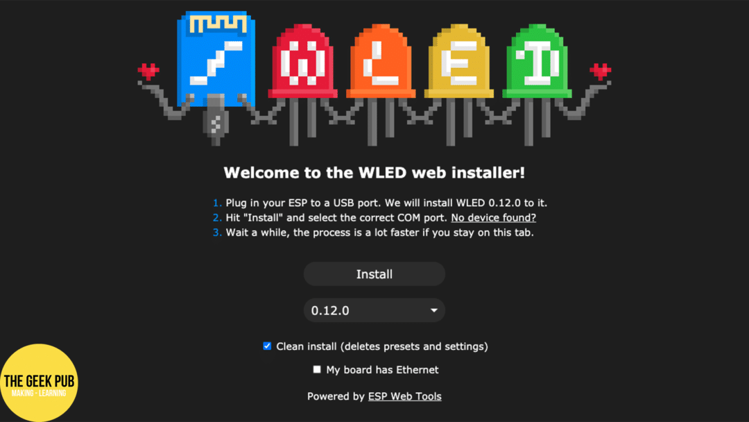 WLED: How to setup and configure WLED - The Geek Pub