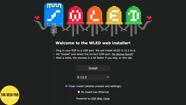 WLED: How to setup and configure WLED - The Geek Pub