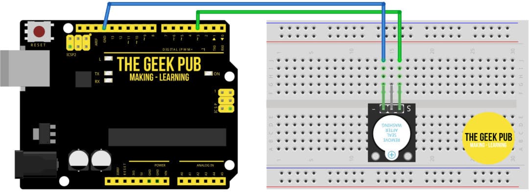 Arduino Piezo Buzzer Tutorial - The Geek Pub