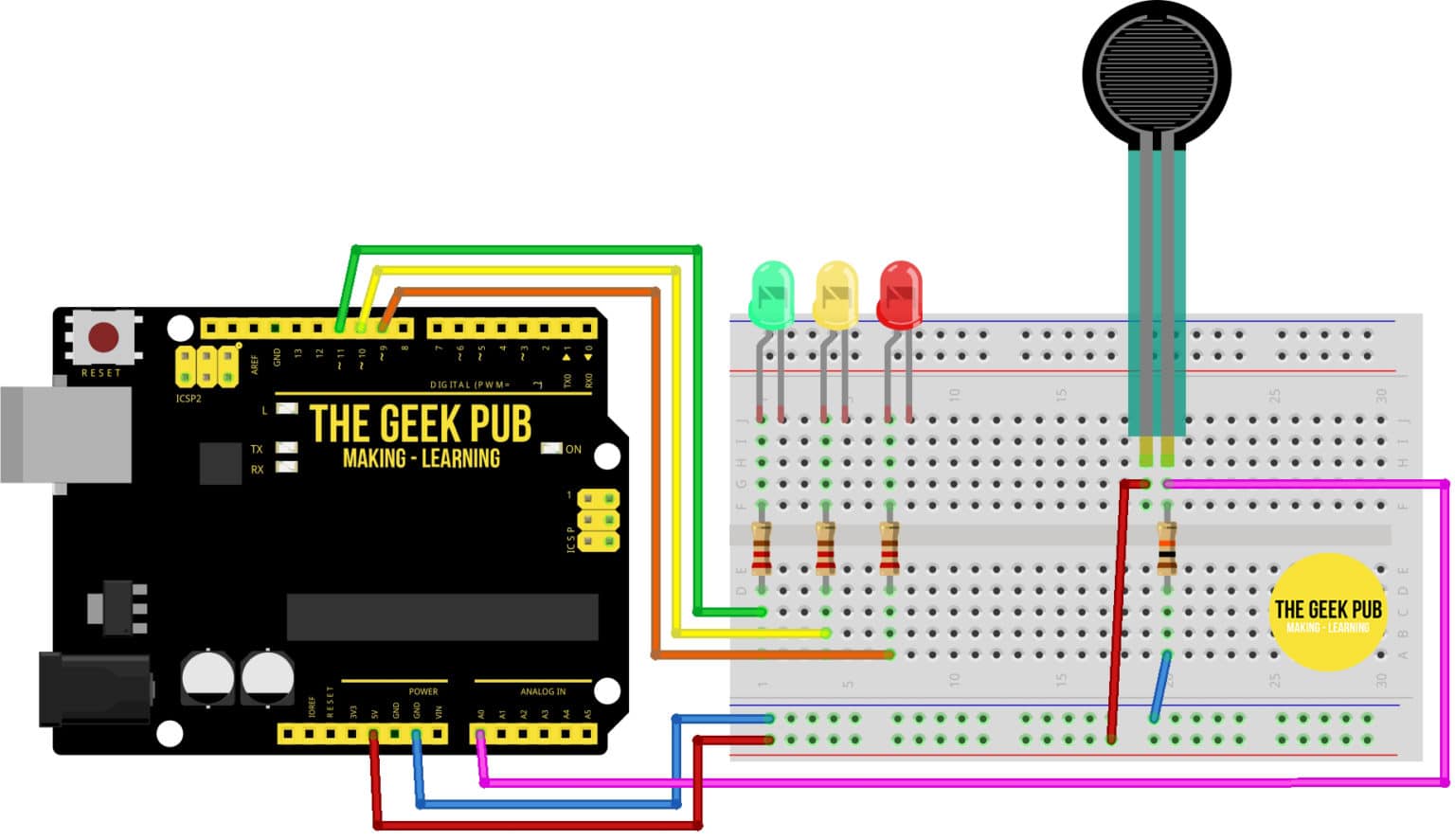 Arduino Force Sensor Tutorial - The Geek Pub