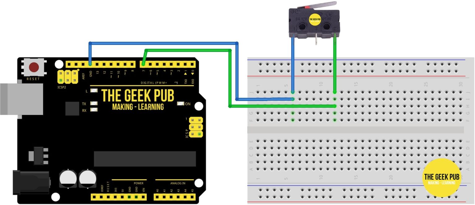 Arduino Limit Switch Tutorial - The Geek Pub