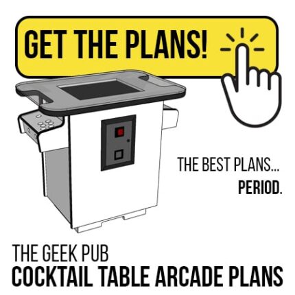 Making a Cocktail Table Arcade Cabinet - The Geek Pub