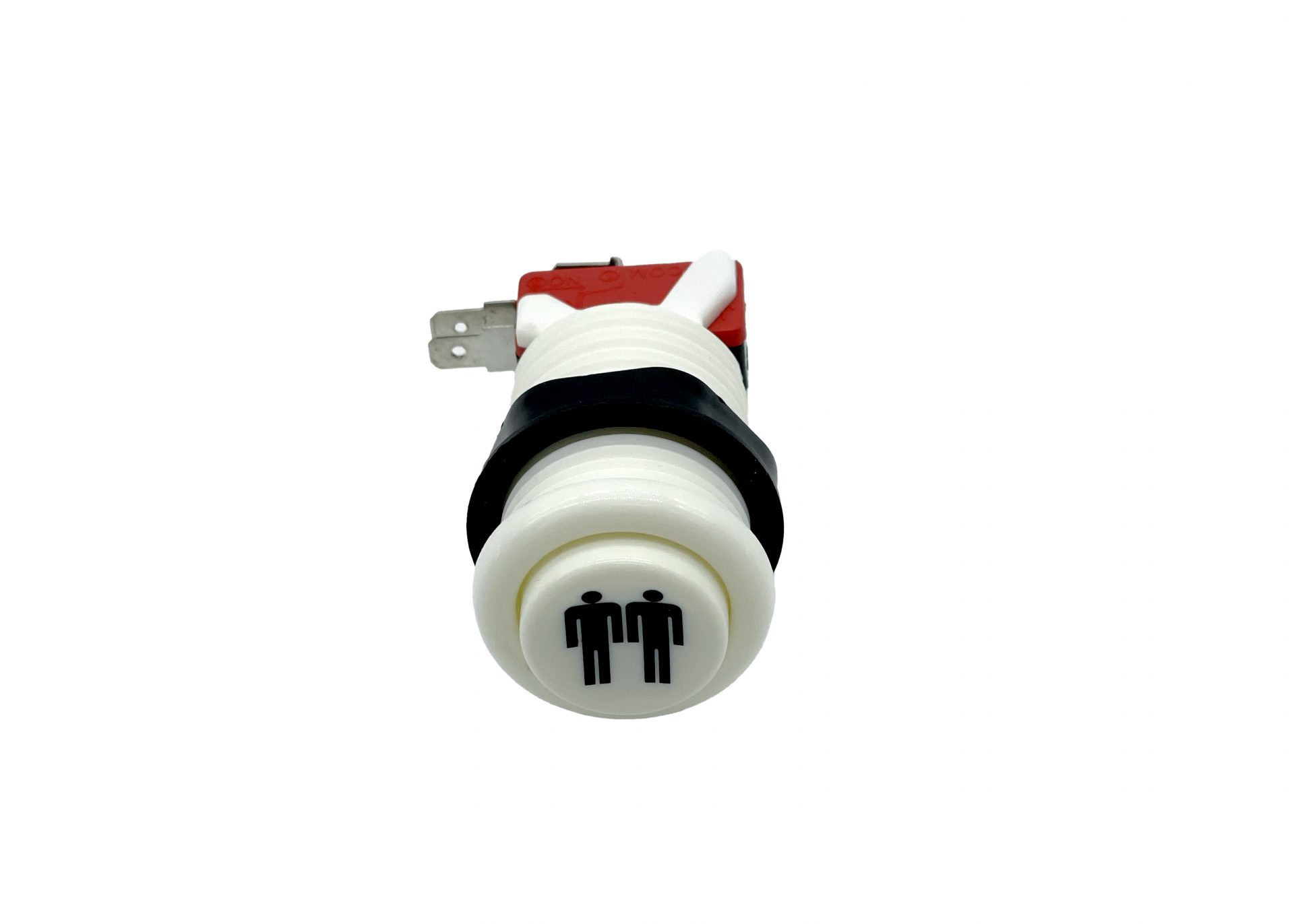 2UP White American Arcade Button 30mm - The Geek Pub