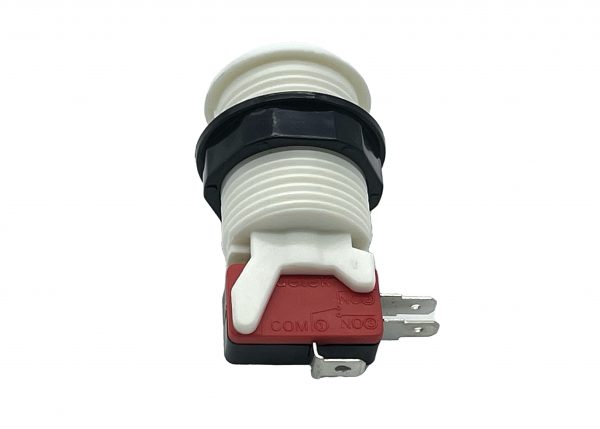 White American Arcade Button 30mm - The Geek Pub