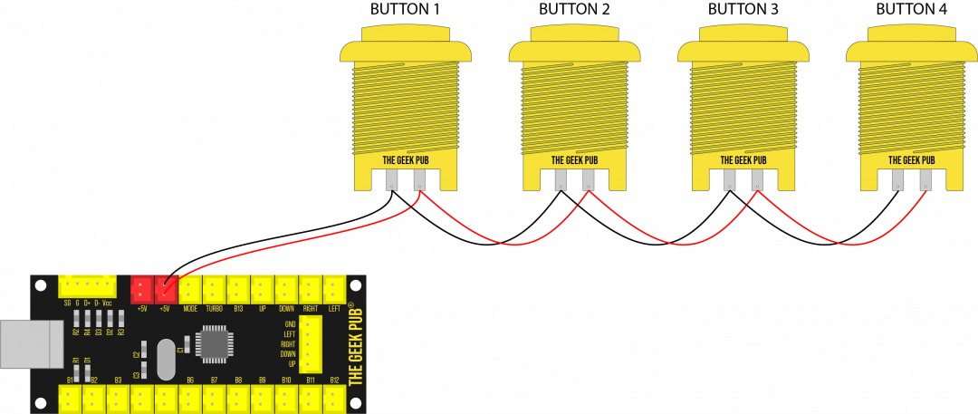 Arcade Controls Wiring Instructions - The Geek Pub
