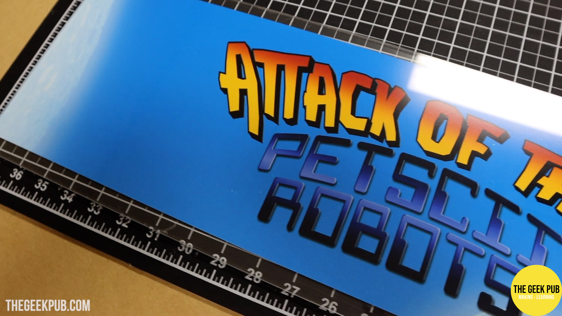 PETSCII Robots Arcade Cabinet Build - The Geek Pub