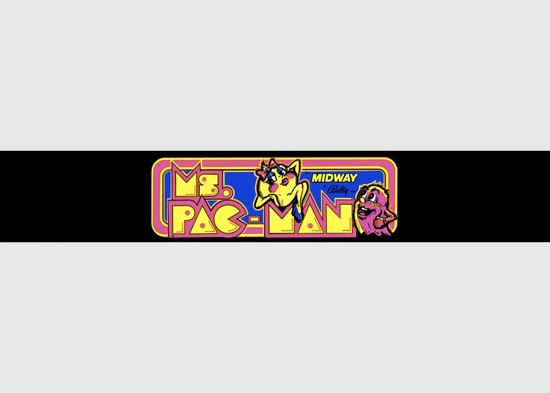 Ms. Pac-Man Full-Size Arcade Marquee - The Geek Pub