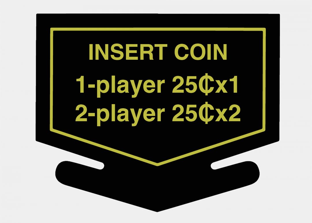 Nintendo Arcade Cabinet "Insert Coin" Decal - The Geek Pub