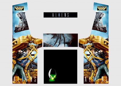 Aliens Full-Size Arcade Cabinet Skin - The Geek Pub