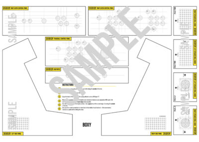 Wall Mount Arcade Printed Templates Classic Side Panels - The Geek Pub
