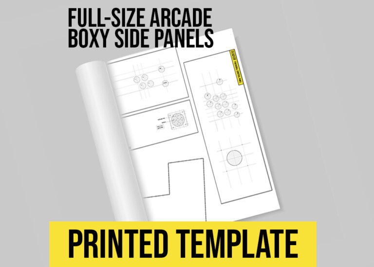 Pacade Bartop Arcade Printed Templates Classic Side Panels - The Geek Pub