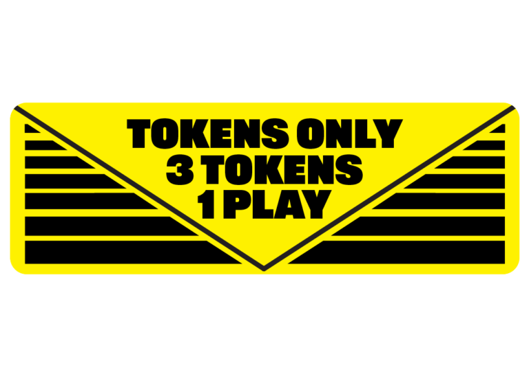 Tokens Only 3 Tokens 1 Play Decal Sticker - The Geek Pub